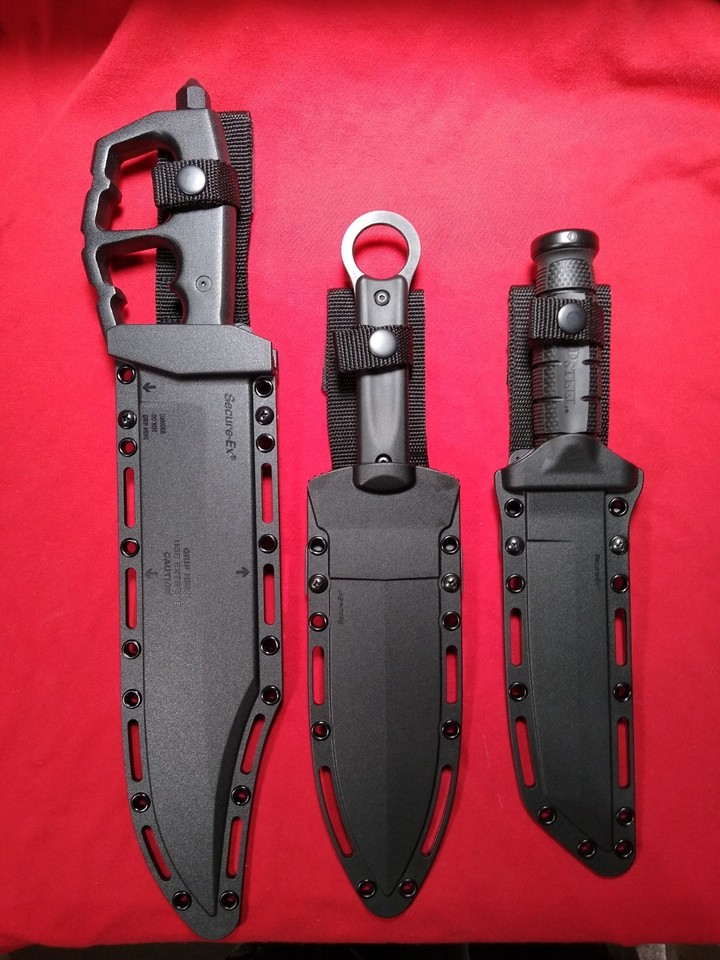 COLD STEEL KNIFES - CHAOS BOWIE- SHANGHAL SHADOW-LETHERNECK | eBay