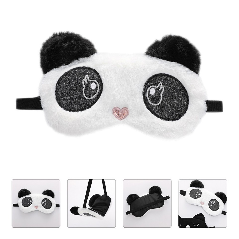 1 Pc Creative Eye Patch Plush Shading Patch Cartoon Snap Eye Mask ...