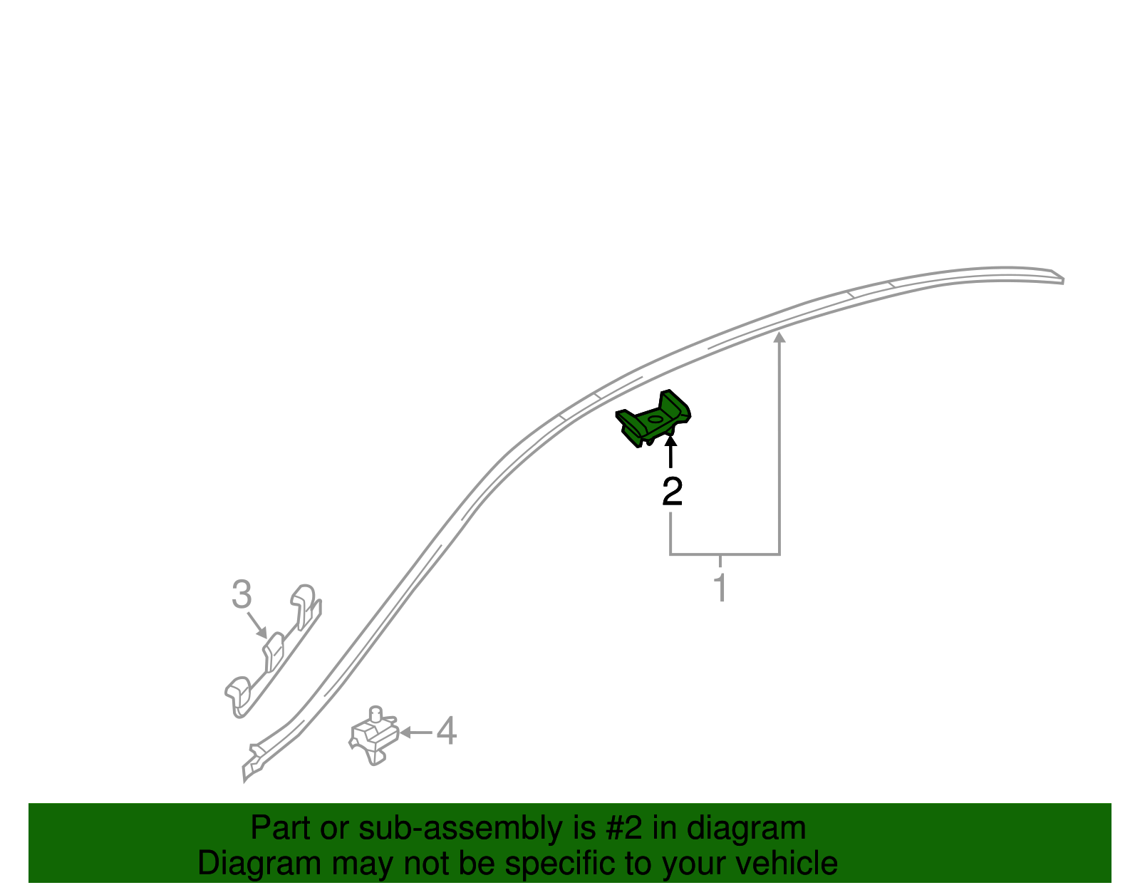 Genuine+Mercedes-Benz+Roof+Molding+Clip+2059910398+OEM for sale online ...