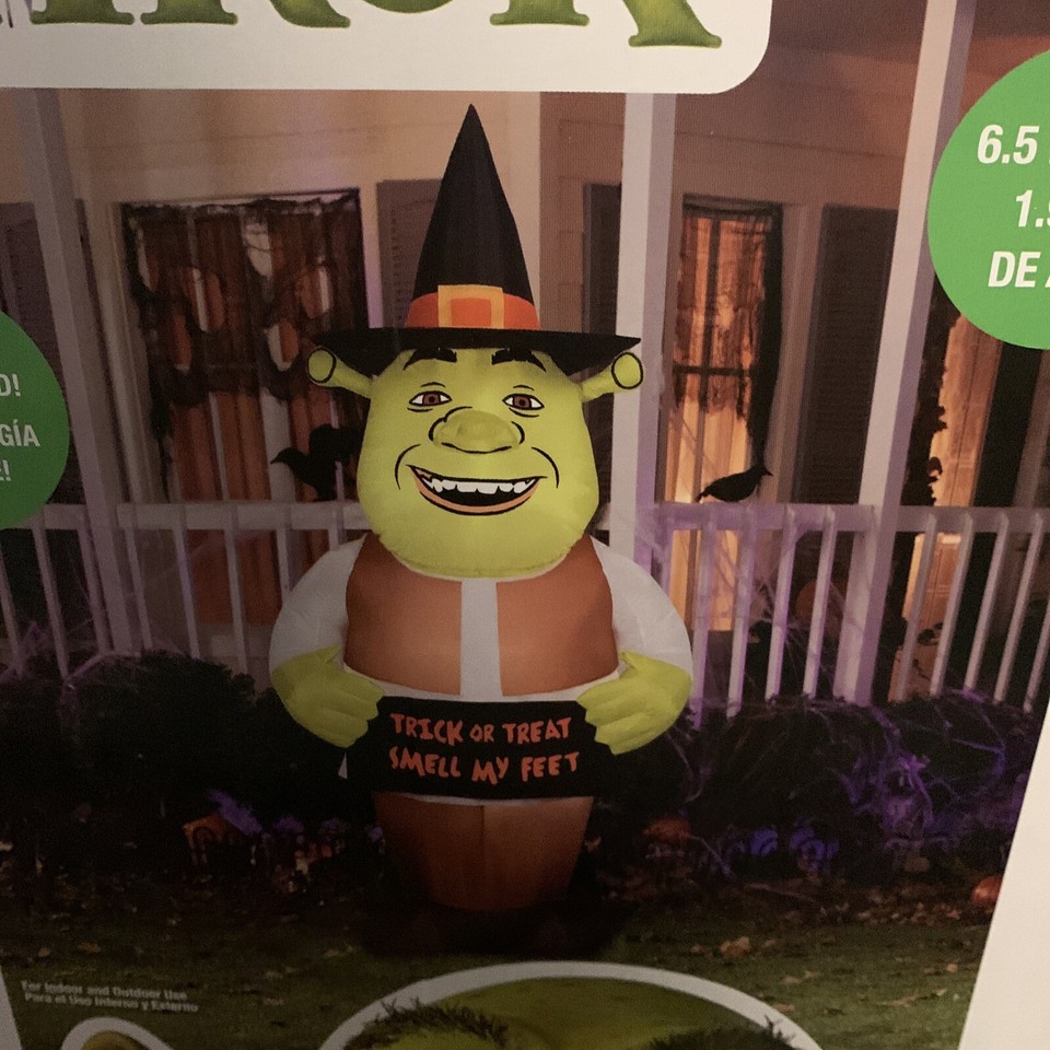 Shrek Halloween Inflatable Airblown Yard Decor 6.5 FT Trick Or Treat ...
