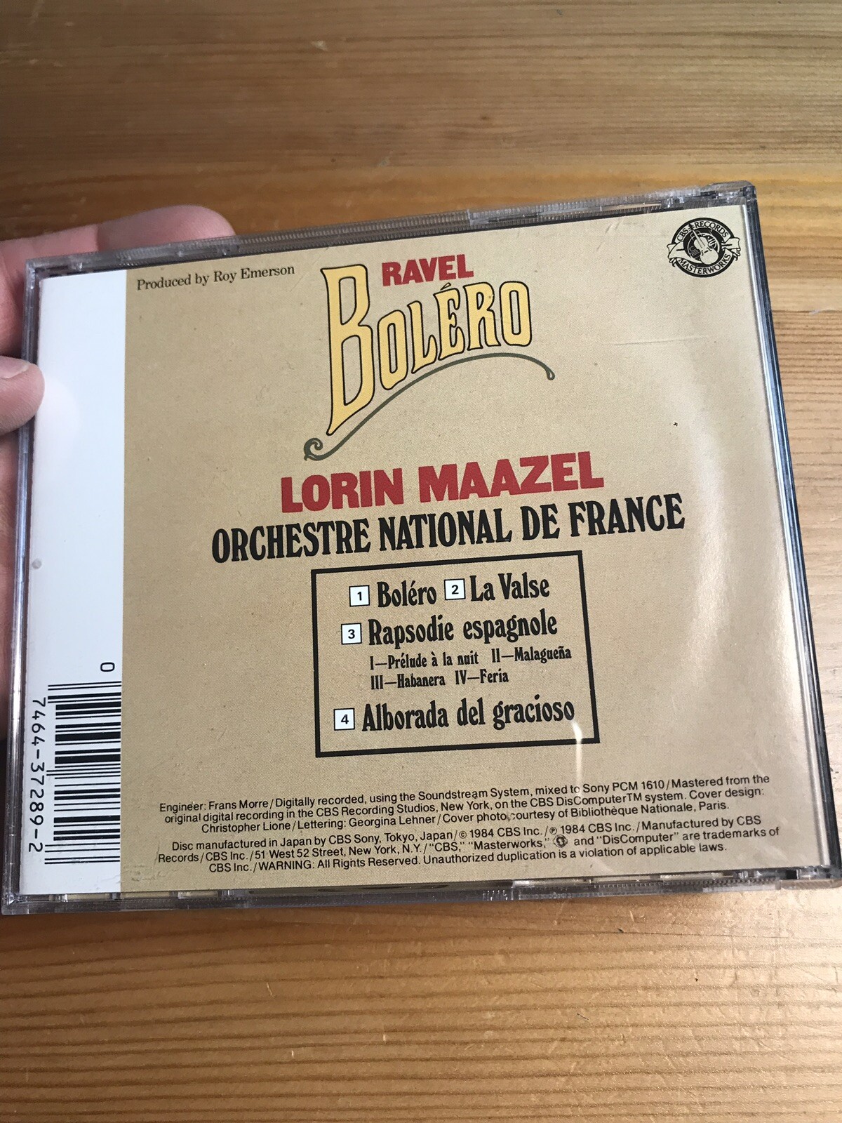 Lorin Maazel Ravel Bolero La Valse Rhapsodie Orchestre National De ...