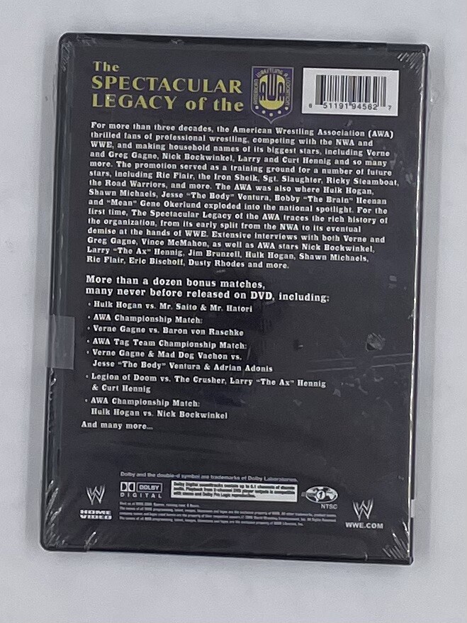 The Spectacular Legacy Of The Awa Brand New Sealed DVD 2006 Broken Seal ...
