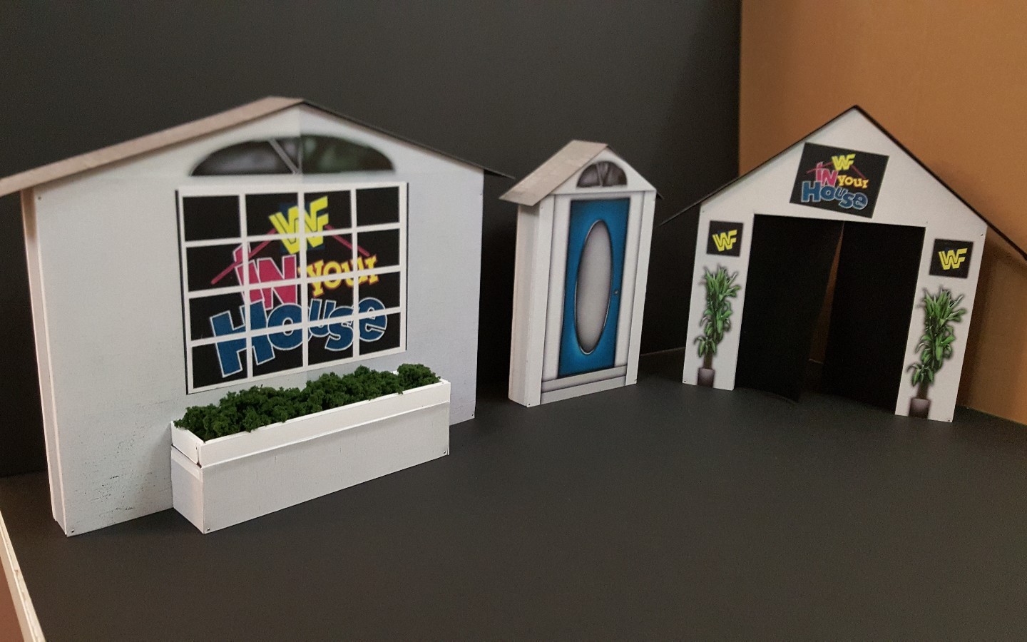 Custom WWF/WWE In Your House entrance stage for mattel scale wrestling ...