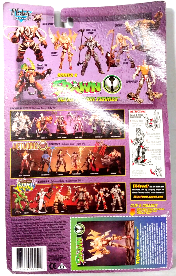McFarlane Toys Spawn Series 6 TIFFANY the AMAZON 1996 Action Figure ...
