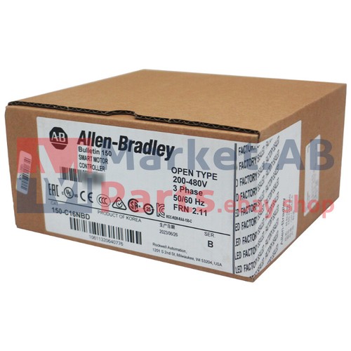 New Allen-Bradley 150-C16NBD SER B SMC-3 Smart Motor Controller ...