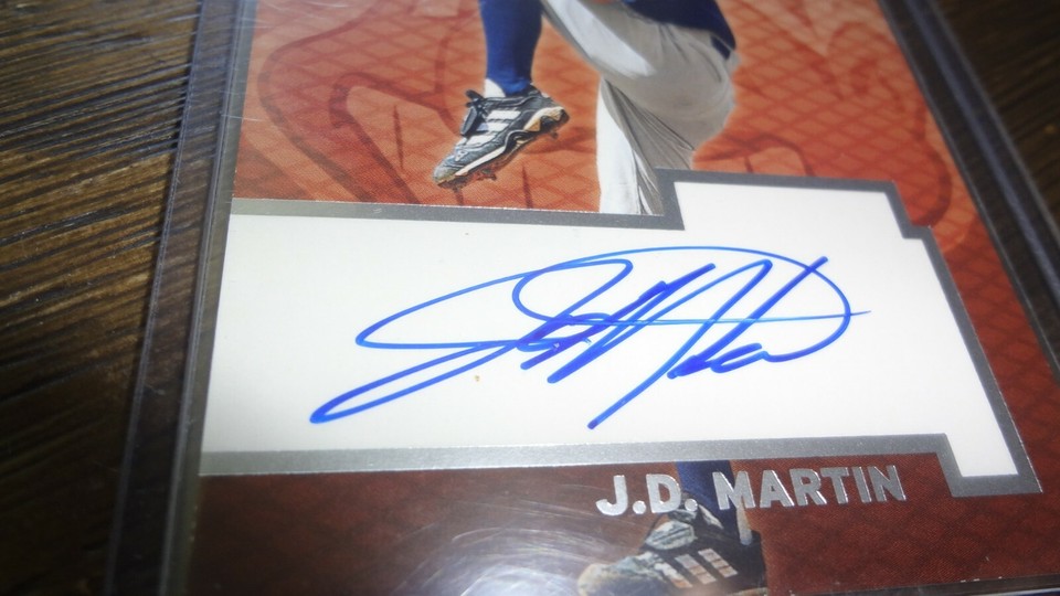 2002 TOPPS J.D. MARTIN TA-JDM AUTOGRAPHED BASEBALL CARD | eBay