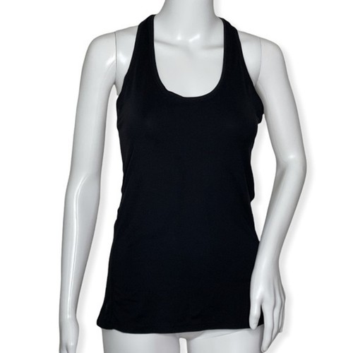 Athleta Tank Womens XS Black Racerback Cut Out Back Basic Neutral ...