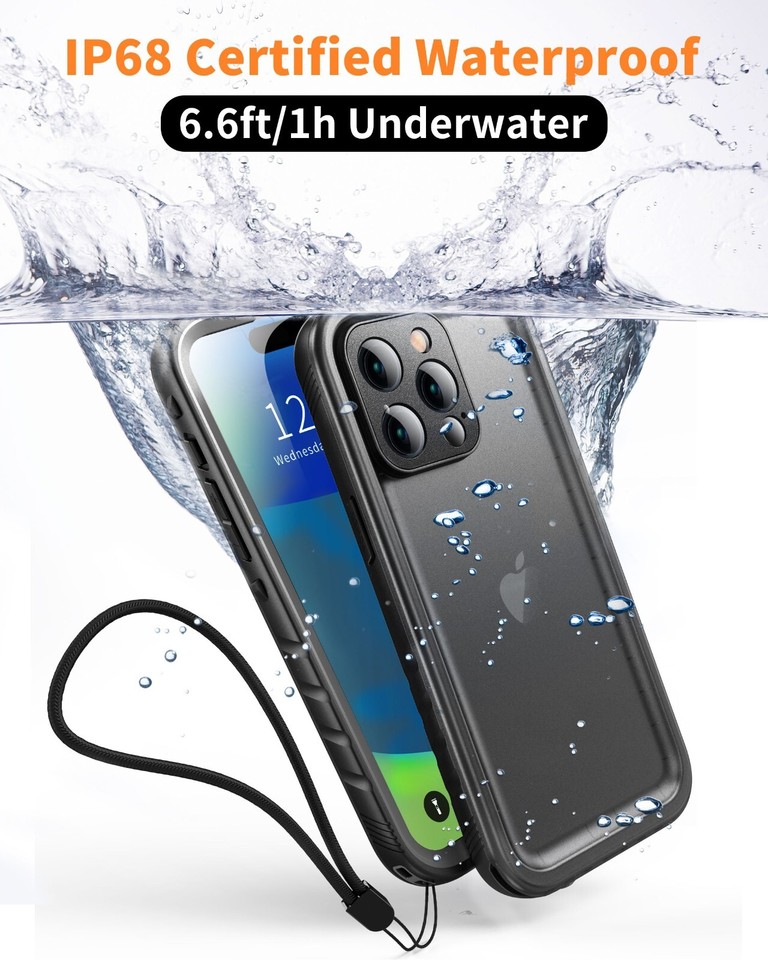 Waterproof Shockproof Phone Case for iPhone 16 14 11 13 12 15 Pro Max 7 ...