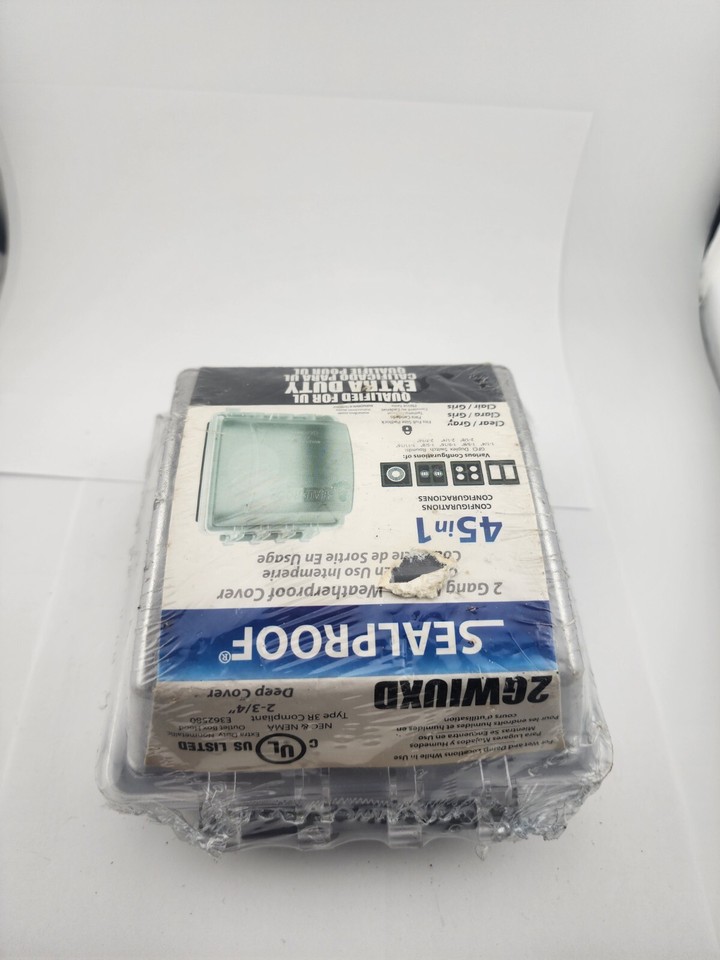 SEALPROOF 2 Gang In Use Weatherproof Outlet Cover Protector Lockable ...