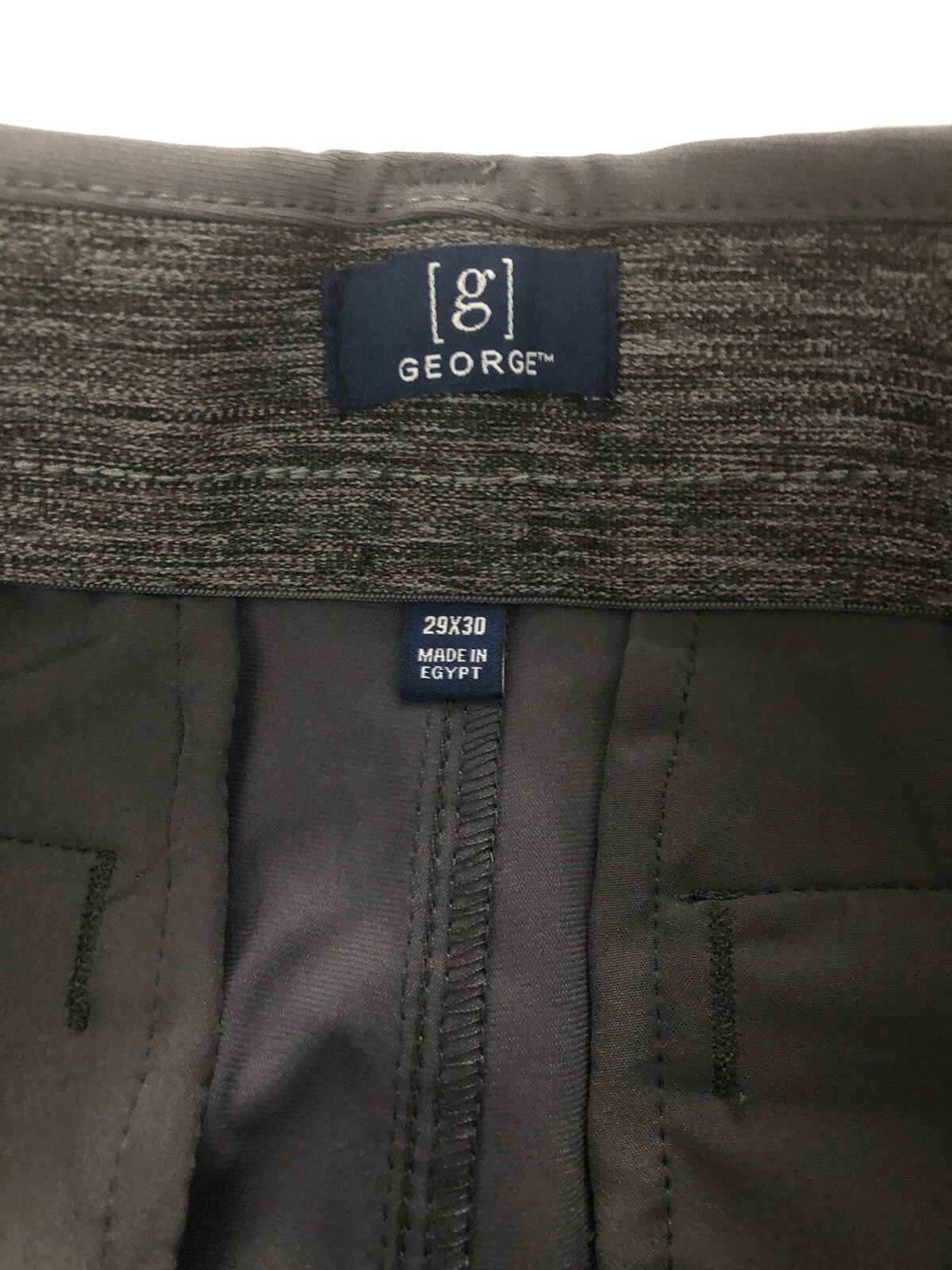 Pants Mens GE Warp Knit Pants Gray Size 29/30 New George | eBay