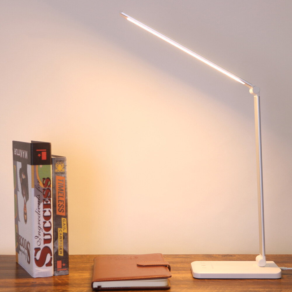LED Desk Lamp Touch Reading Study Table Night Light Bedside Dimmable ...