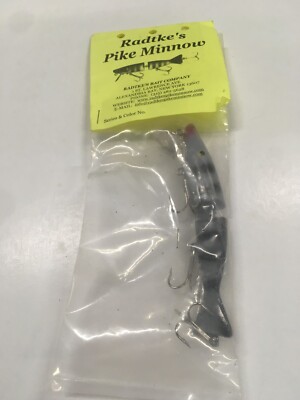 NEW Radtke's Pike Minnow, Single Jointed, Pike, Musky Lure, FREE ...