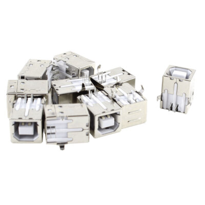 10pcs Clé Usb Type B Femelle JACk 4 Broche Dip Carte Droit Connecteur ...