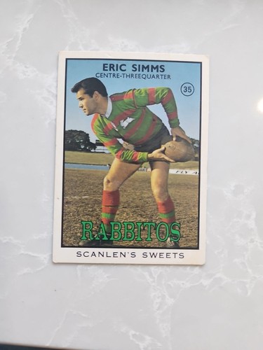 1968B Scanlens NRL Rugby League #35 Eric Simms South Sydney Rabbitohs | eBay Australia