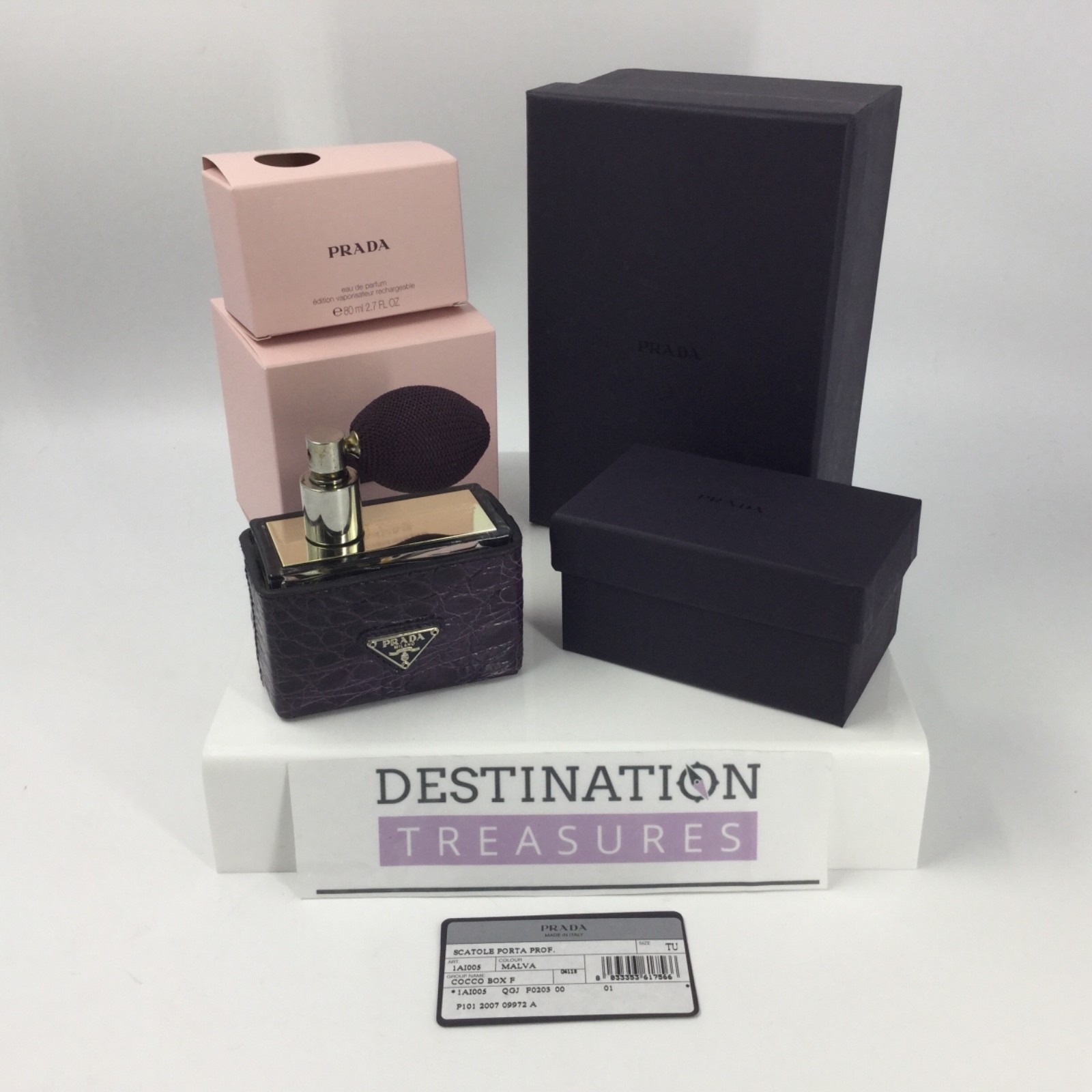 Prada Original Purple Croc Crocodile Perfume Bottle NO PERFUME Ltd ...