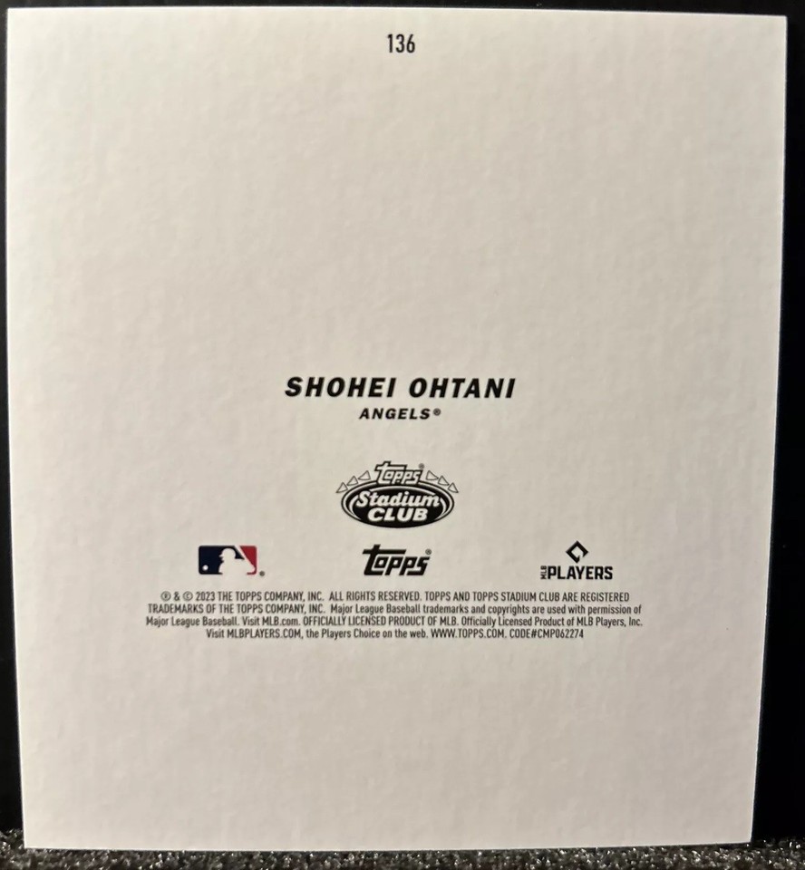 2023 Topps Stadium Club Shohei Ohtani Master Photo Blaster BoxTopper LA ...