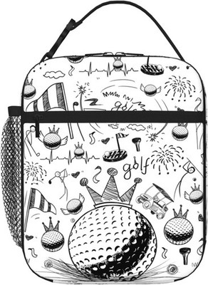 Golf Lunch Box For Boys Girls Sport Portable Insulated Cooler Lunch ...
