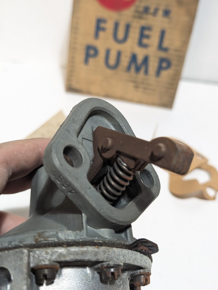 NOS AC Delco 4657 Fuel Pump AC Top & Bottom & Number Stamped 1963 1965 ...