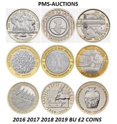 ROYAL MINT BRILLIANT UNCIRCULATED £2 TWO POUND COINS 2016-2022 CHOOSE ...