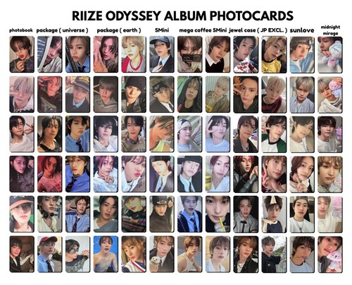 RIIZE THE 1ST ALBUM 'ODYSSEY' OFFICIAL PHOTOCARD ALBUM ALL VERSION | eBay