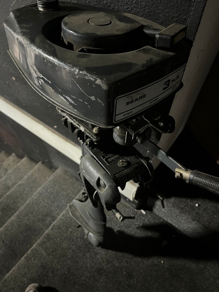 VINTAGE SEARS 3 HP OUTBOARD ENGINE # 217-58540 | eBay