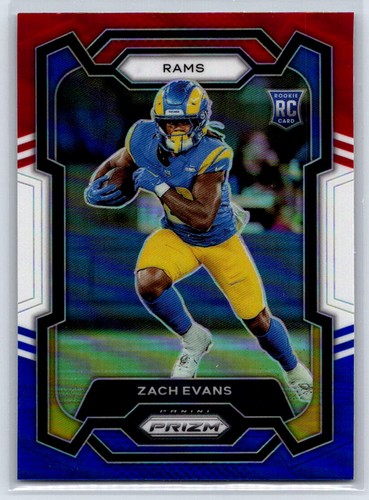 2023 Panini Prizm Zach Evans #359 RC Red White and Blue Los Angeles ...