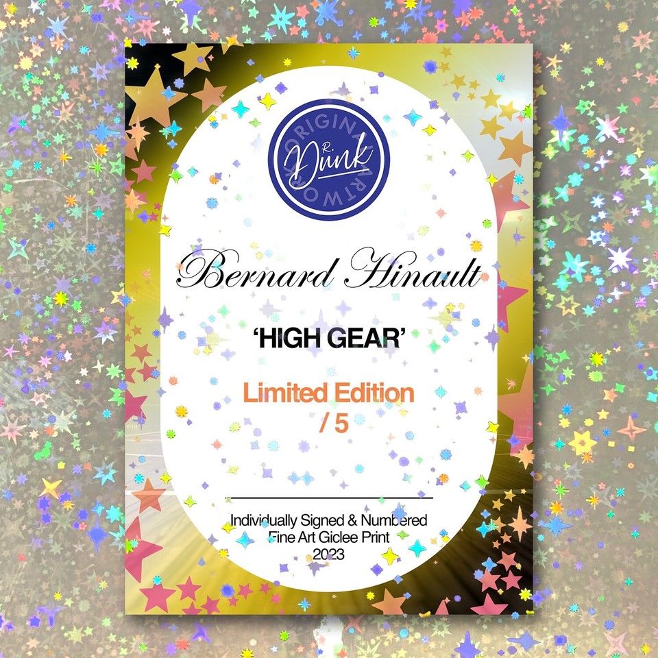 Bernard Hinault Holographic High Gear Sketch Card Limited 2/5 Dr. Dunk ...