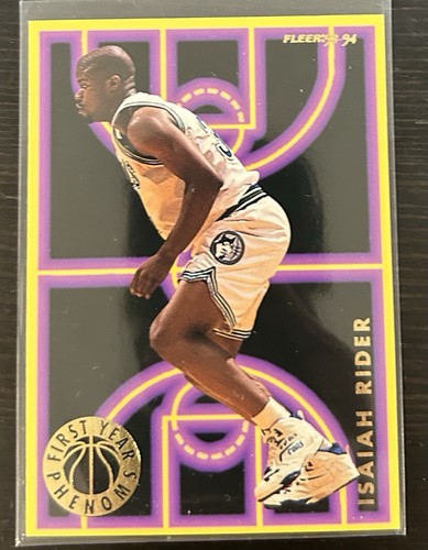1993-94 NBA Fleer First Year Phenoms #8 of 10 Isaiah Rider ...