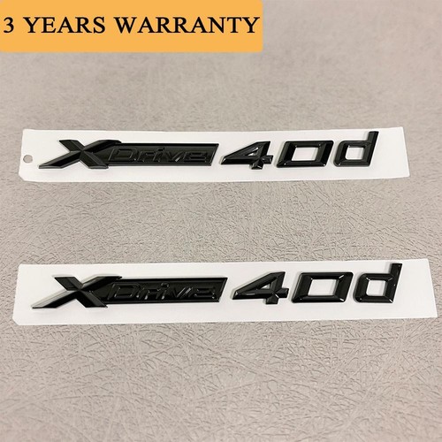 2pcs Gloss Black Xdrive 40d Letter Emblem Badge Sticker For X3 X4 X5 X6 ...