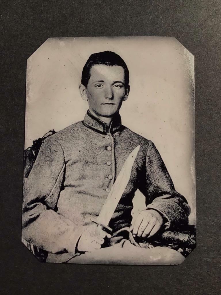 Sixth-Plate Civil War Confederate Soldier Tintype C2326RP | eBay