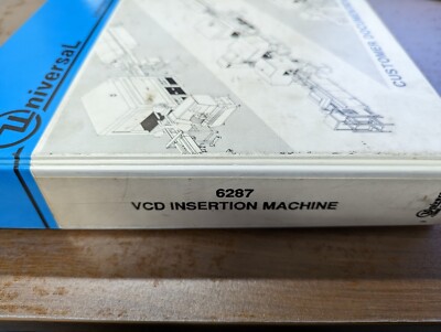 Universal Instruments VCD 6287 Manual | eBay