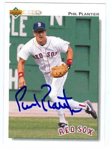Phil Plantier autographed Baseball Card (Boston Red Sox) 1992 Upper ...