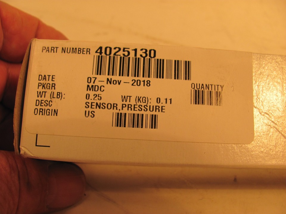 ST2 CUMMINS 4025130 FUEL SENSOR PRESSURE SENDER NO CORE CHARGE OEM | eBay