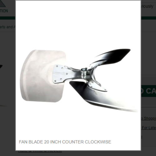 FAN BLADE 20 INCH COUNTER CLOCKWISE # 9131555-01 | eBay