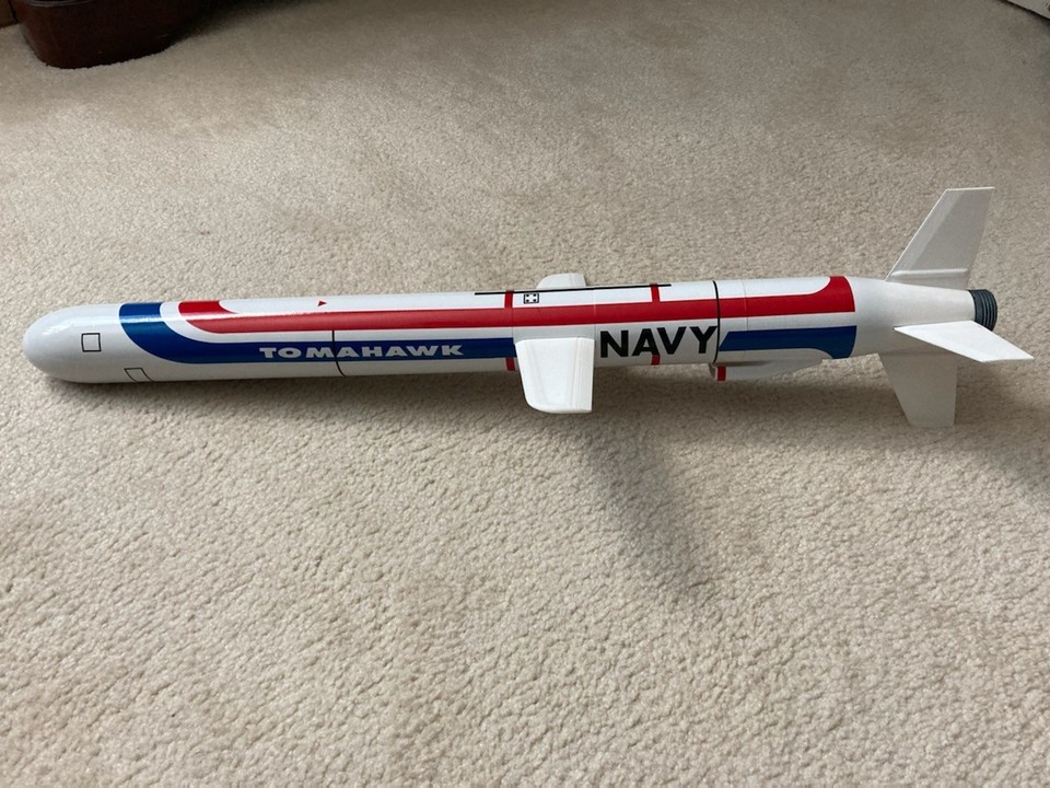 Tomahawk Cruise Missile Parts Kit For LOC 2.56 Body Tubes Flying Model ...
