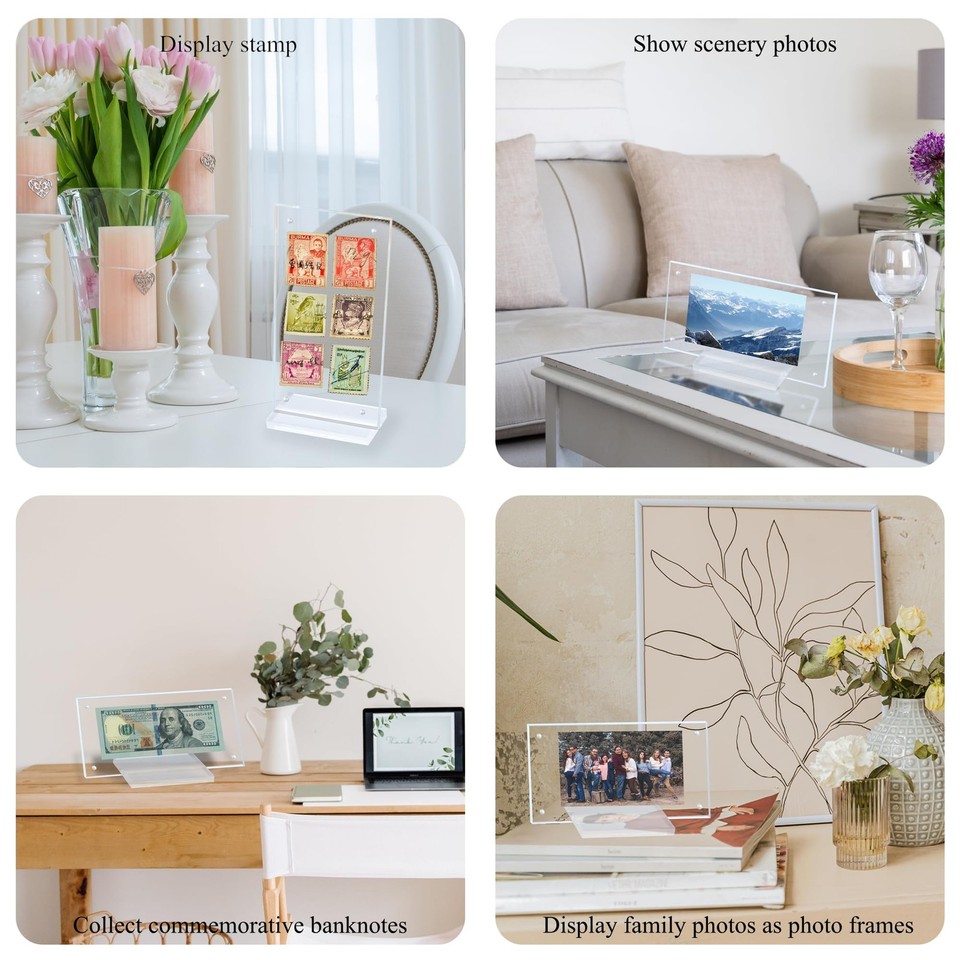 Dollar Bill Frame Display Acrylic Dollar Bill Holder for Collectors ...