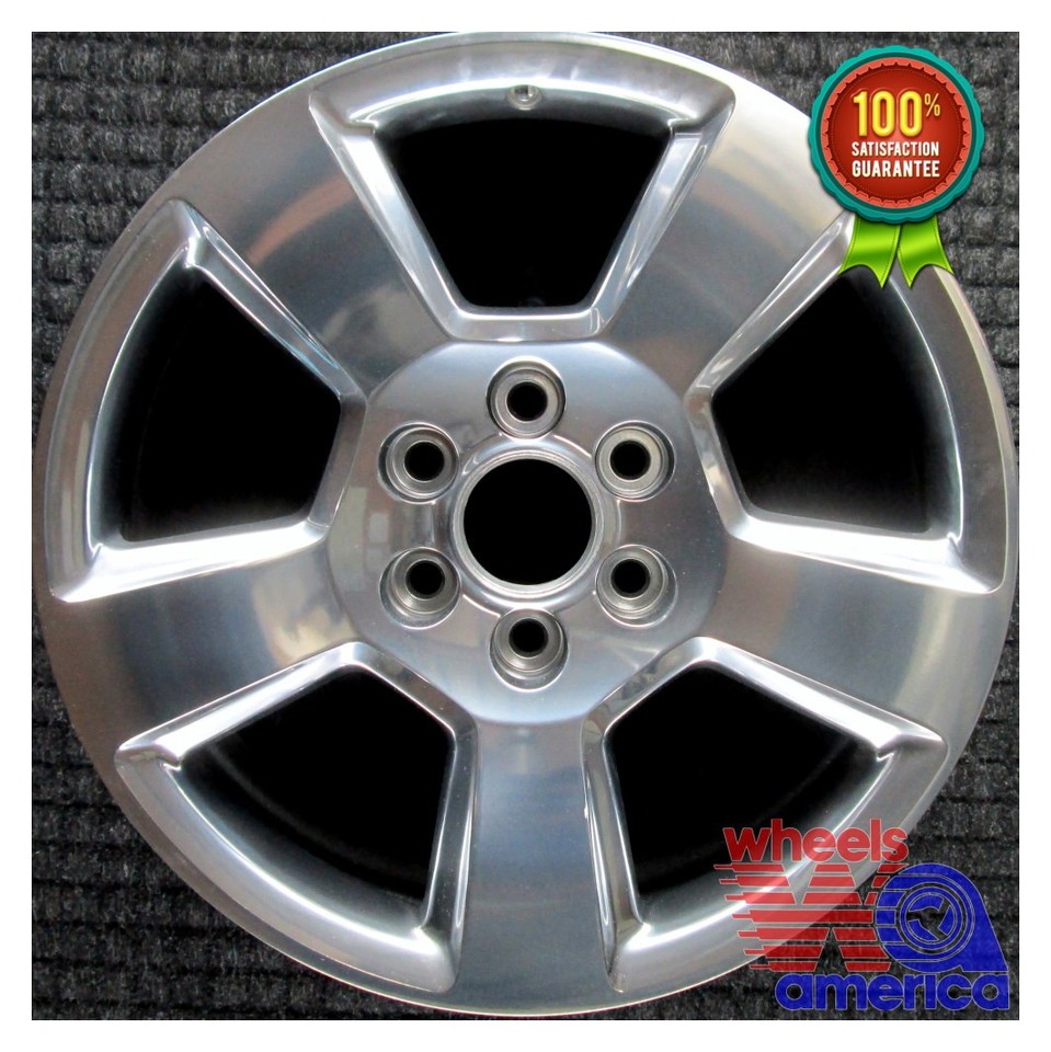 Set 2014-2020 Chevy Sierra Silverado Suburban Tahoe Polished Wheels ...