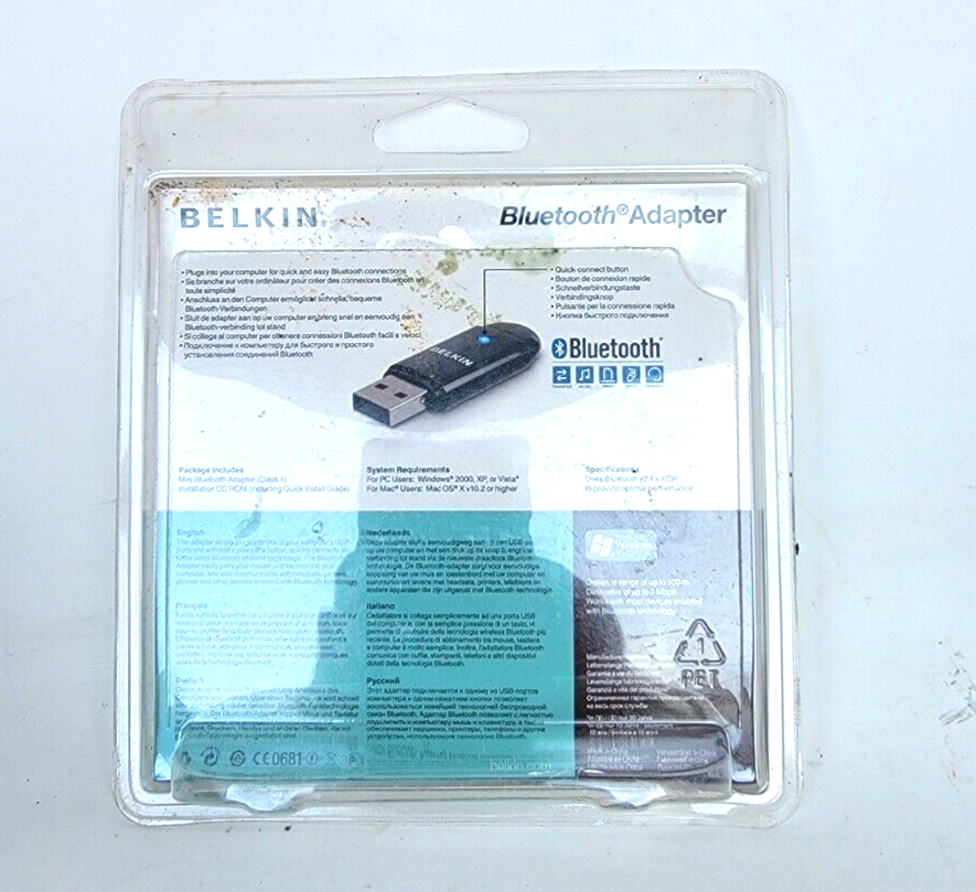 Belkin Wireless Bluetooth USB Dongle Adapter - 100 Meter In New ...