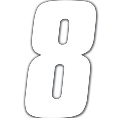 Factory Effex Fx 2015 Numbers Standard 8" White 8 32174 | eBay