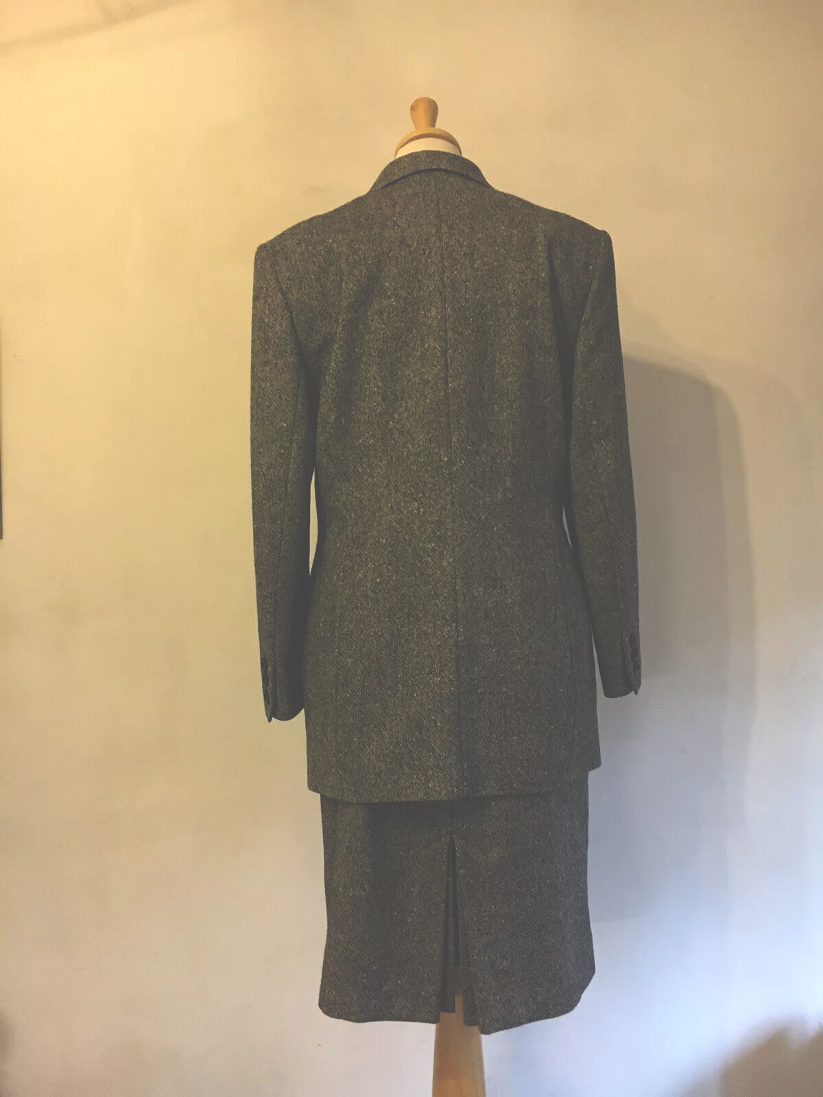 Vintage Alexon, Black White-UK Made Tweed Jacket & Skirt Suit. Size 12/ ...