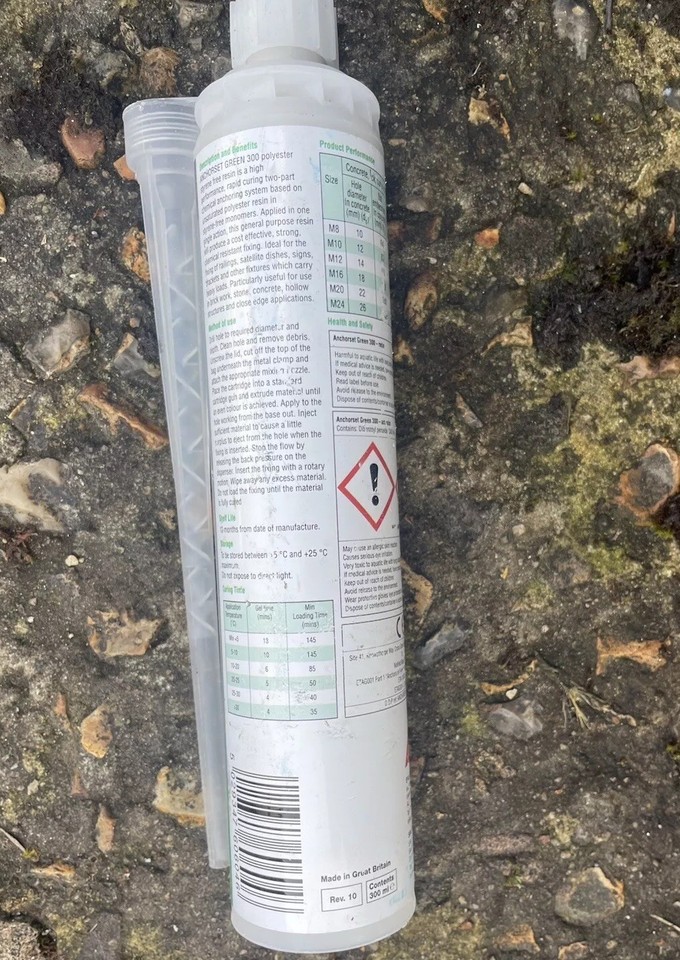 Everbuild Anchorset Green 300 Chemical Anchor 300ml | eBay UK