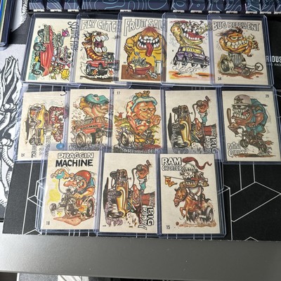 1970 Odder Odd Rods Vintage Bubble Gum Trading Card Set of 13 Donruss ...