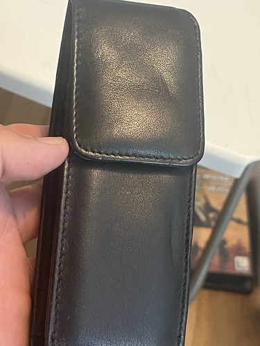 Vintage Coach Black Leather Flip Phone Carry Case - Belt loop | eBay