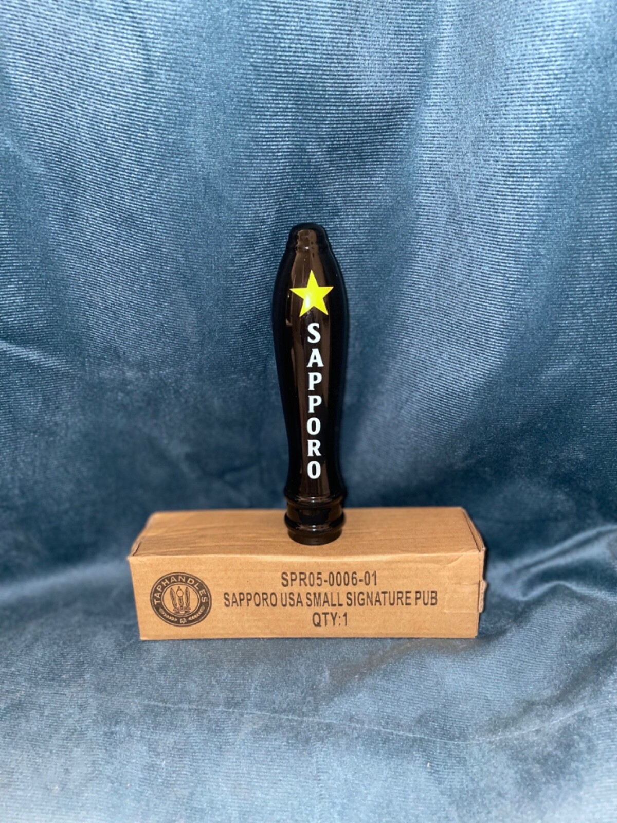 🔥Small Pub Style Short Draft Beer Tap Handle by Sapporo 🍺 6" Short RARE ...