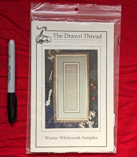 Winter Whitework Cross Stitch Sampler - The Drawn Thread NEW | eBay