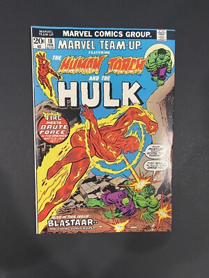 Marvel Team Up Human Torch And The Hulk # 18 1974 VF | eBay