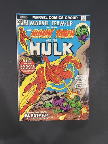 Marvel Team Up Human Torch And The Hulk # 18 1974 VF | eBay