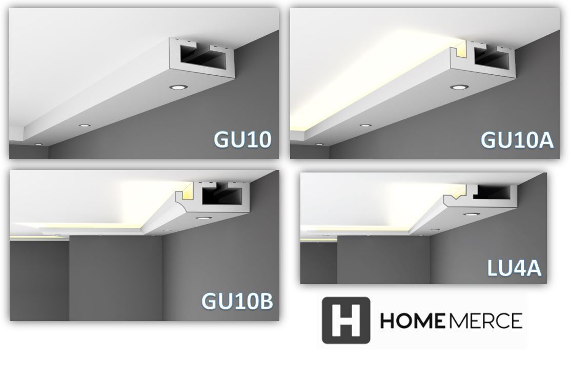 COVING GU10 DOWNLIGHT AND LED EPS PLASTER COATED Ceiling Wall *PREMIUM ...