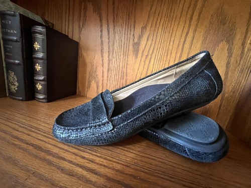 Vionic Larrun Women’s 9 Snake Print Loafers Walking Shoes Comfort Flats ...