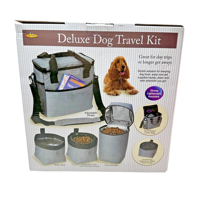 Deluxe Dog Travel Kit Day Trips Weekends By Pet Store | eBay